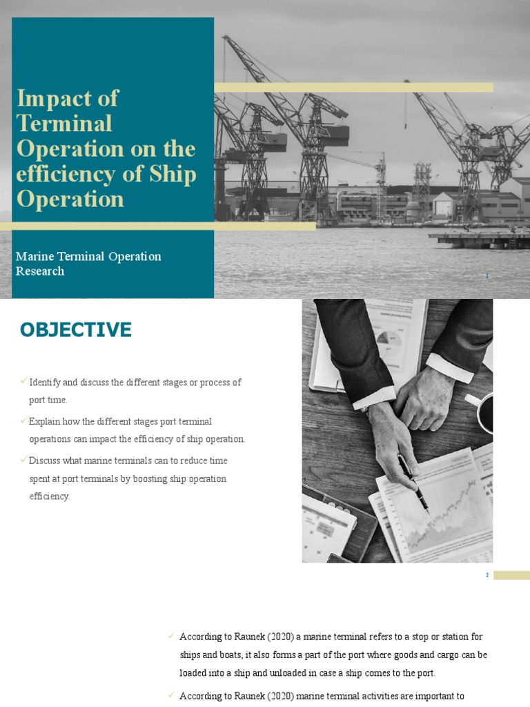 Impact Of Terminal Operation On The Efficiency Of Ship Operation Pdf Port Ships