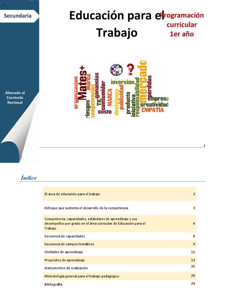 1er - Programa - Anual - EPT - 2023 | PDF | Iniciativa empresarial | Diseño