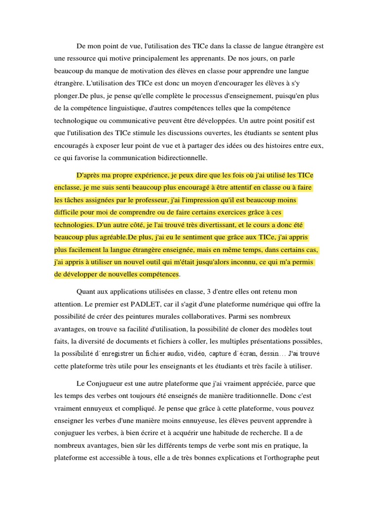 TICe : Booster la Motivation en Langues | PDF | Sciences cognitives | Cognition