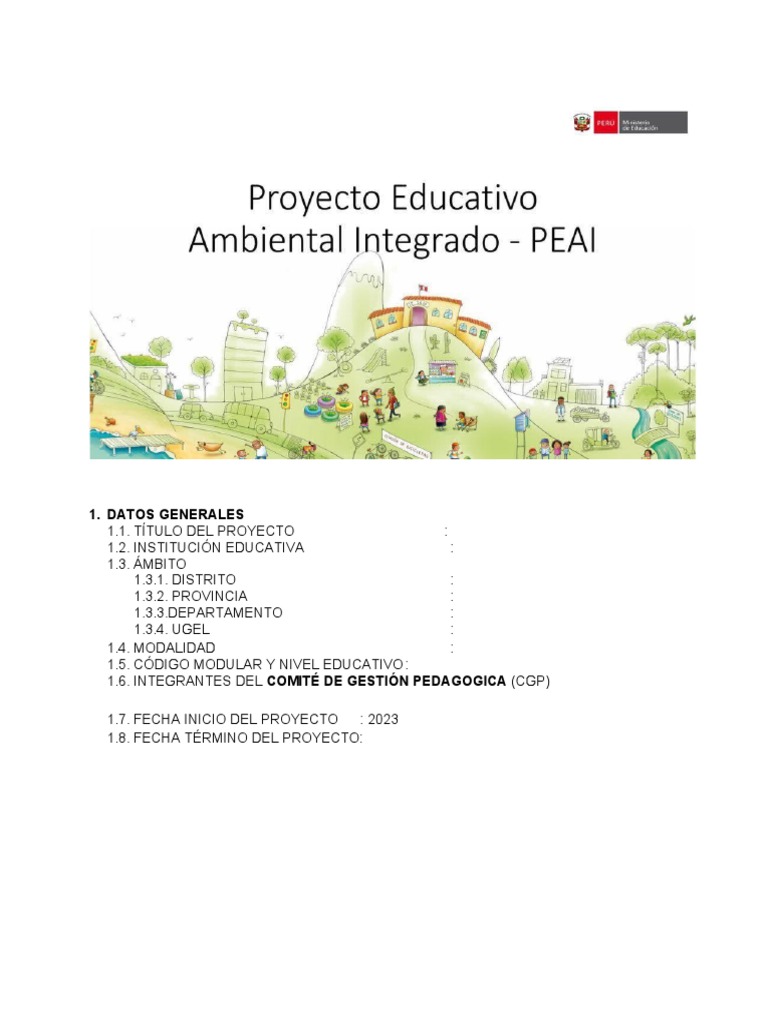 Modelo de Peai | PDF | Desarrollo sostenible | Sustentabilidad