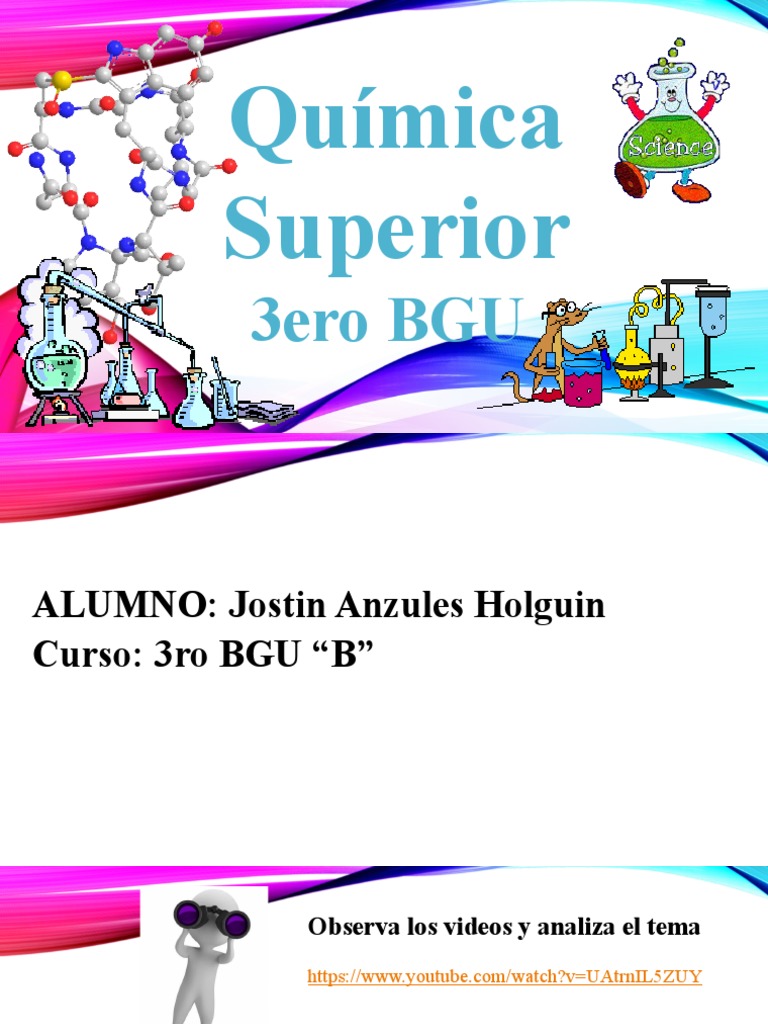 1era Actividad de Quimica SUPERIOR 2do BGU II Q | PDF