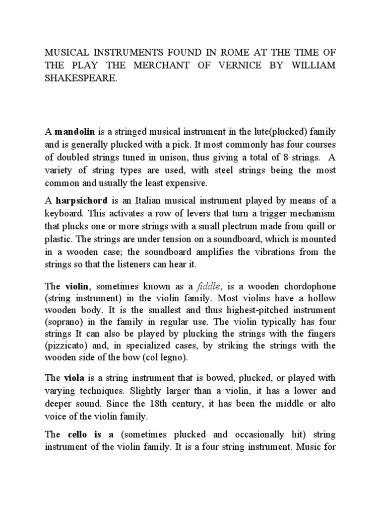 INSTRUMENTS | PDF | Art | Poetry