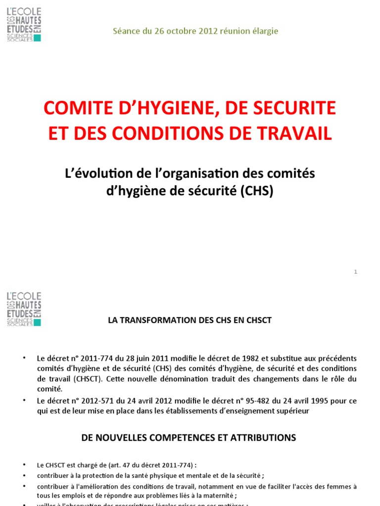 Chsct Presentation | PDF