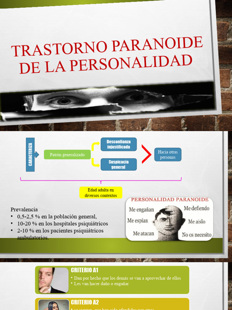 Trastorno Paranoide de La Personalidad | PDF | Ansiedad | Las emociones