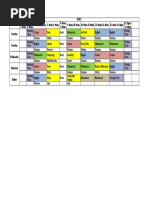 Grade 1 Timetable 2025 | PDF