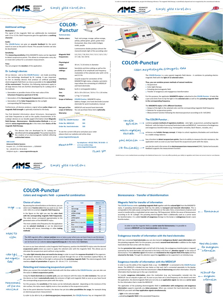 AMS COLOR-Punctur Brochure Without Middle Section | PDF | Frequency | Color