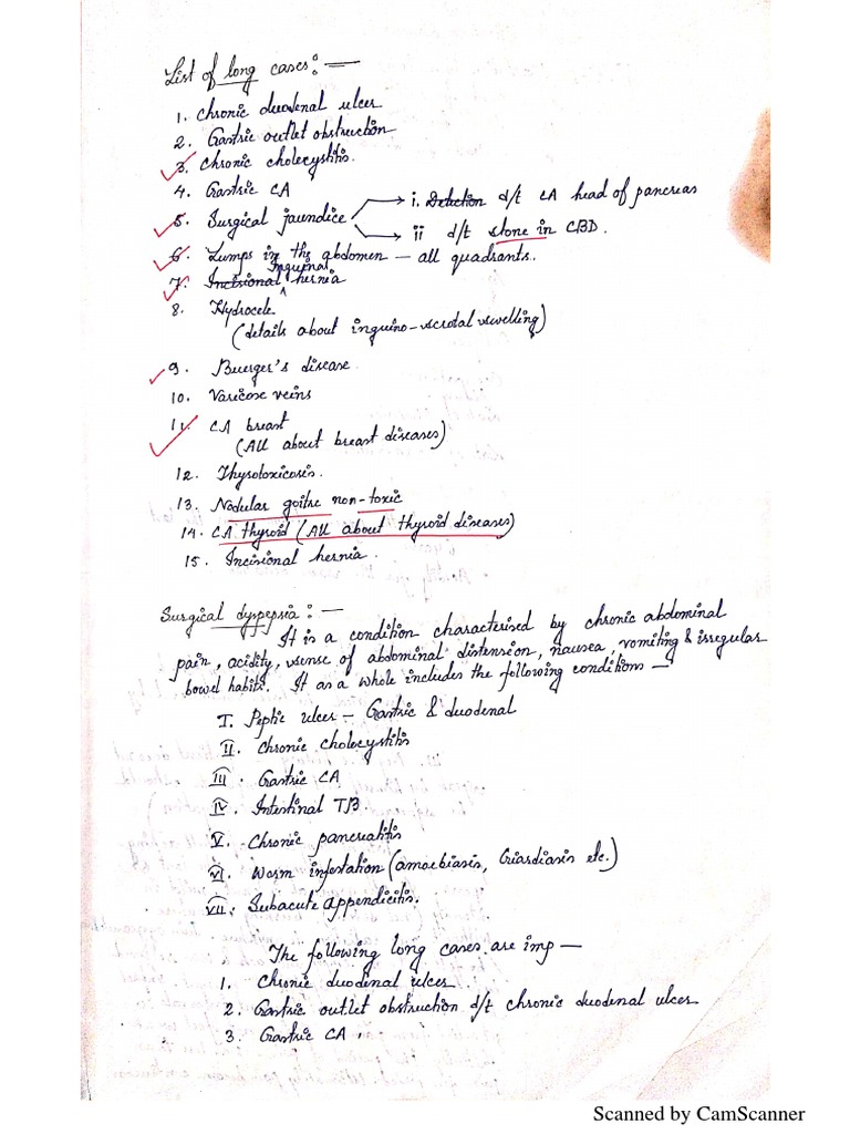 Surgery Long Case DK Roy by Subhashree Das | PDF