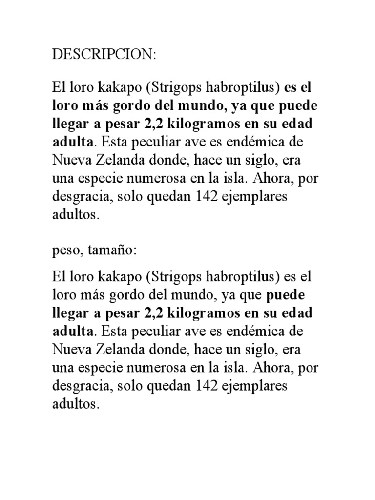 Kakapo | PDF | Hogar, jardinería y bricolaje