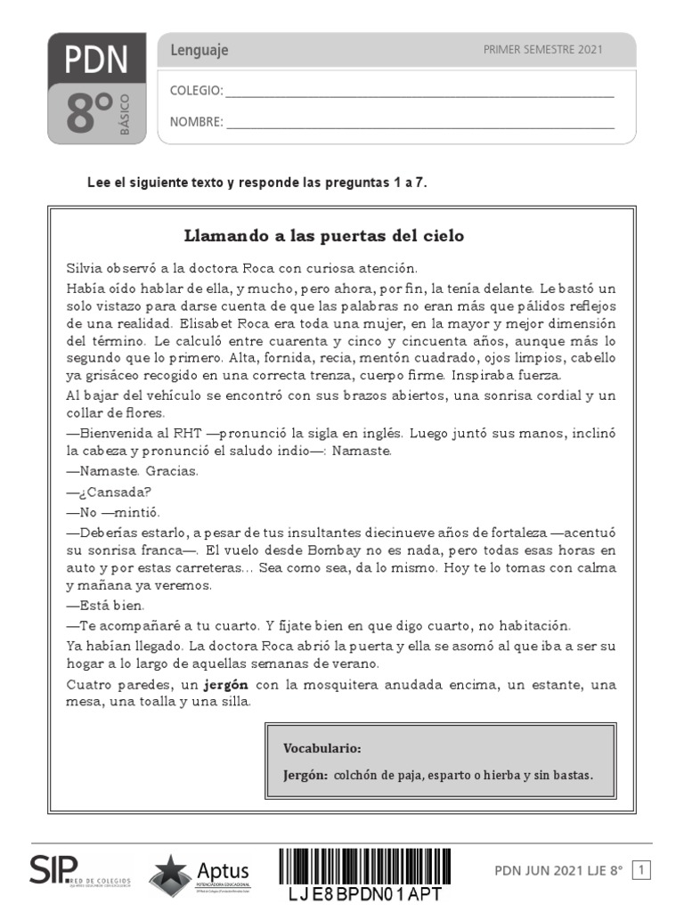 PDN 2021 Junio Lje 8 | PDF