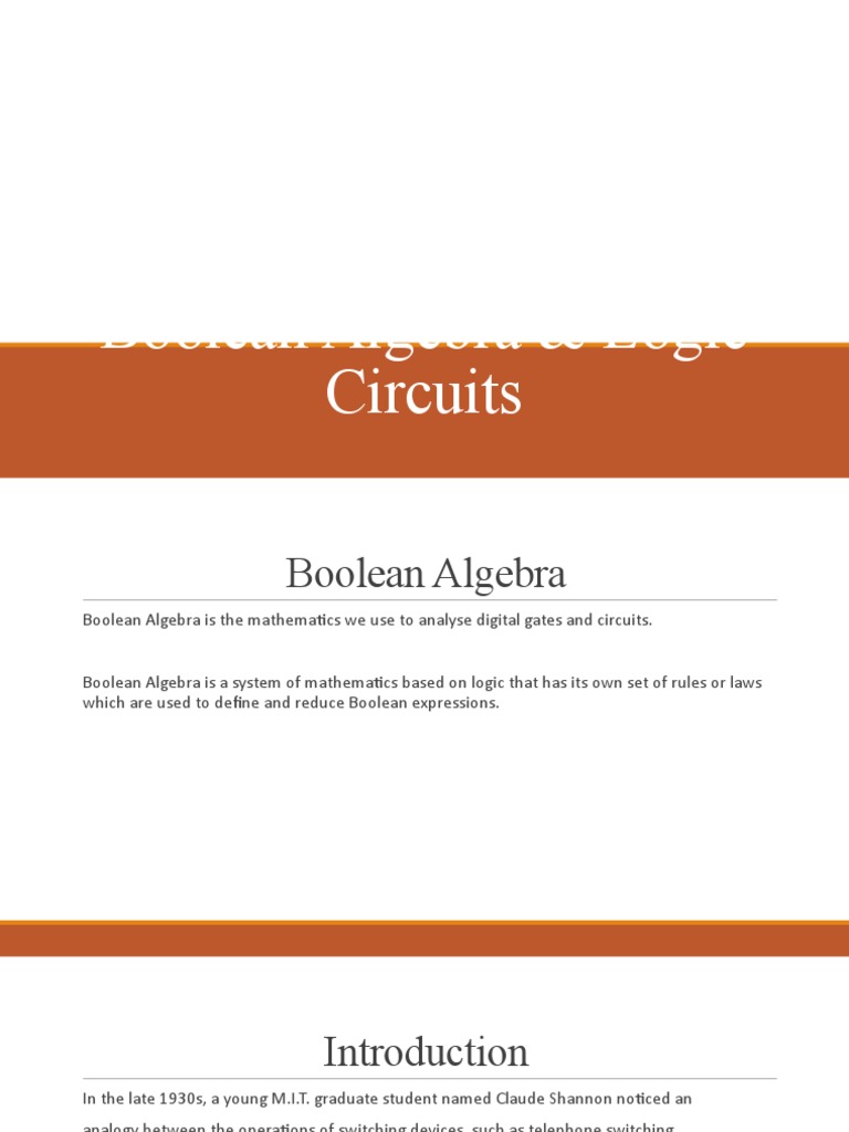 Digital Logic Circuits | PDF | Boolean Algebra | Teaching Mathematics