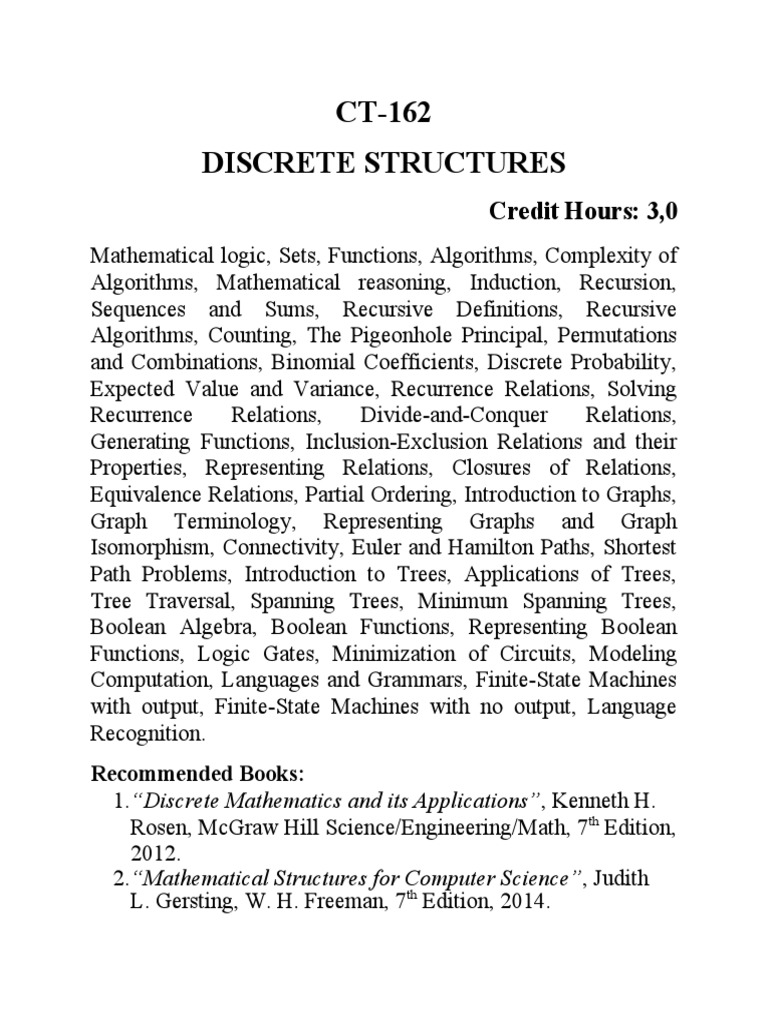 Discrete Structures | PDF