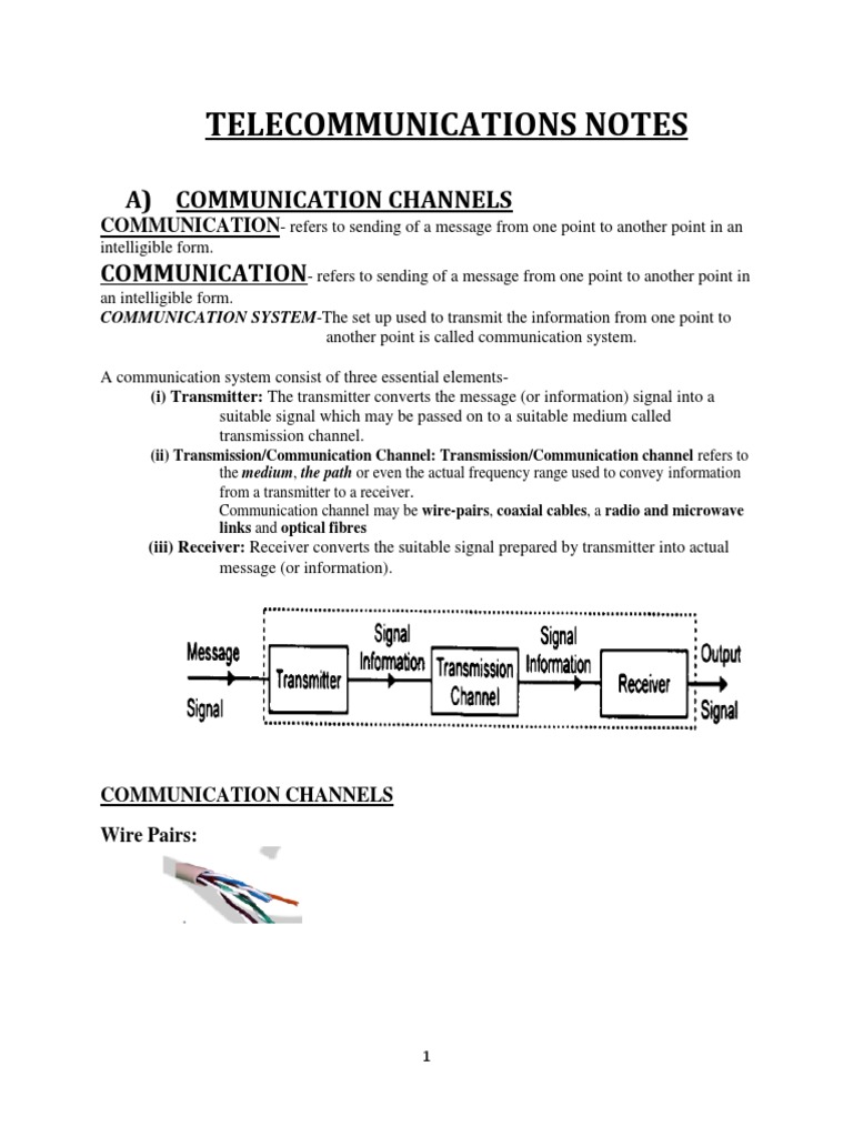 Telecommunications Notes | PDF | Radio | Frequency Modulation Telecommunications Notes | PDF | Radio | Frequency Modulation