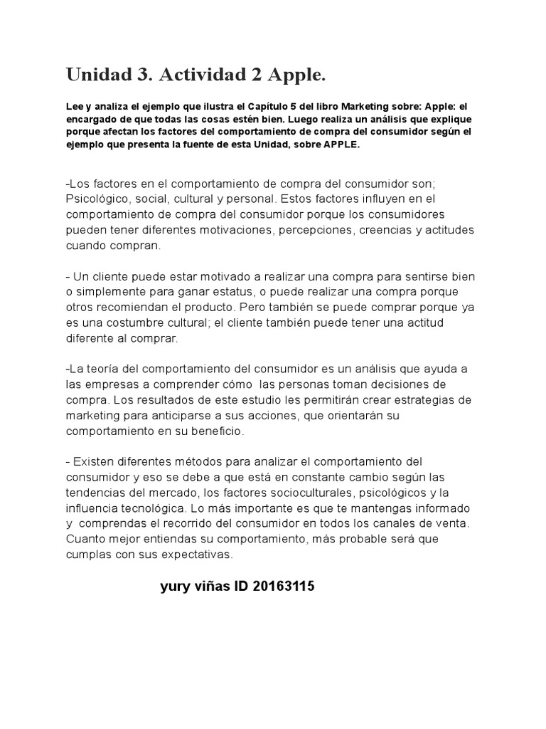 Unidad 3 Actividad 2 Apple Pdf