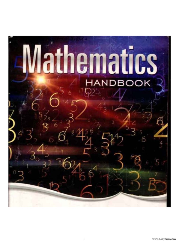 Mathematics Handbook of Formulas | PDF