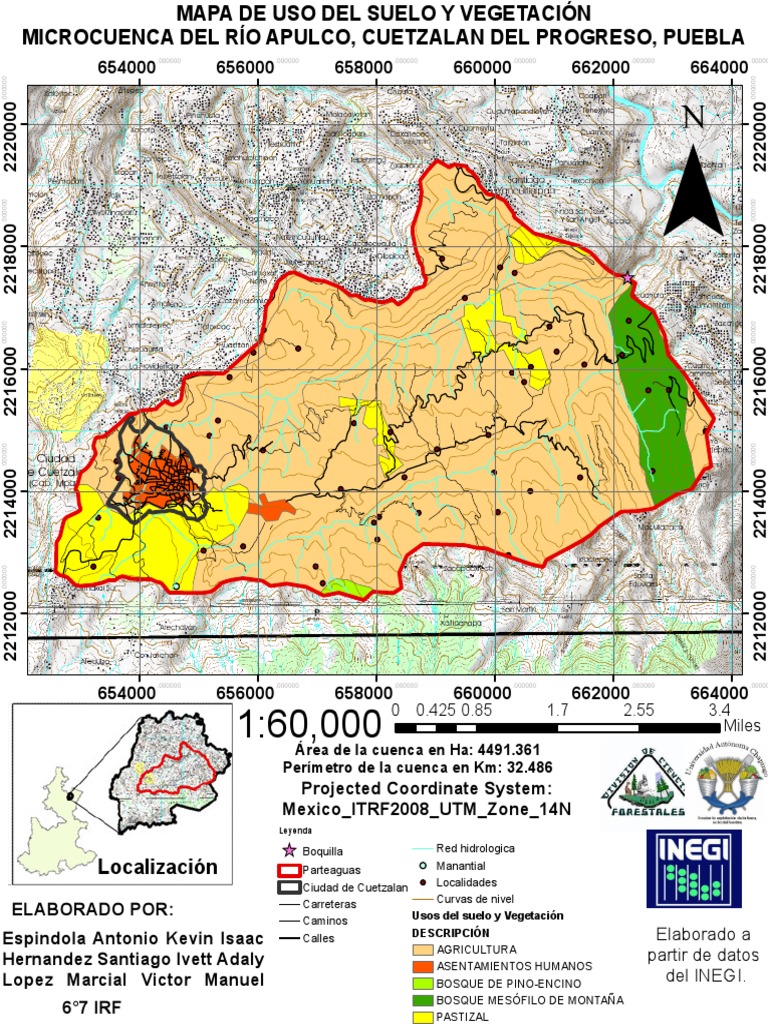 Mapa de Uso de Suelo en Cuetzalan | PDF | Biogeografia | Gestion de tierras