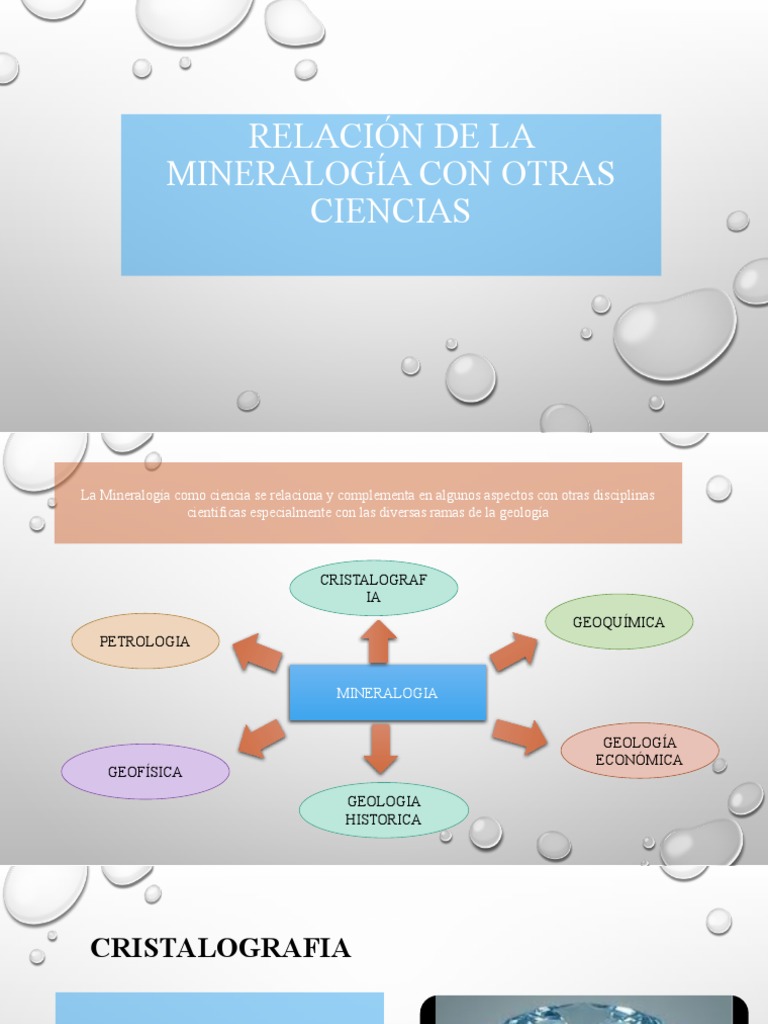 Relación de La Mineralogía Con Otras Ciencias | PDF | Geología | Mineralogía