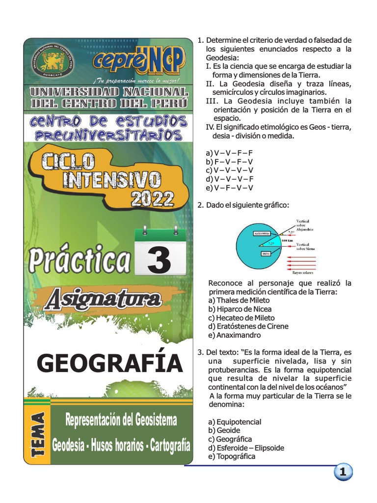 GEOGRAFÍA 03 CI | PDF | Geodesia | Mapa