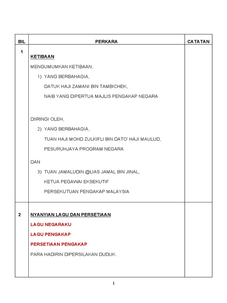 Teks Emcee Peace Day 2020 | PDF