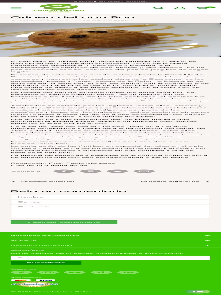 Origen y tradición del pan Bon | PDF | Comida y bebida | Cocina