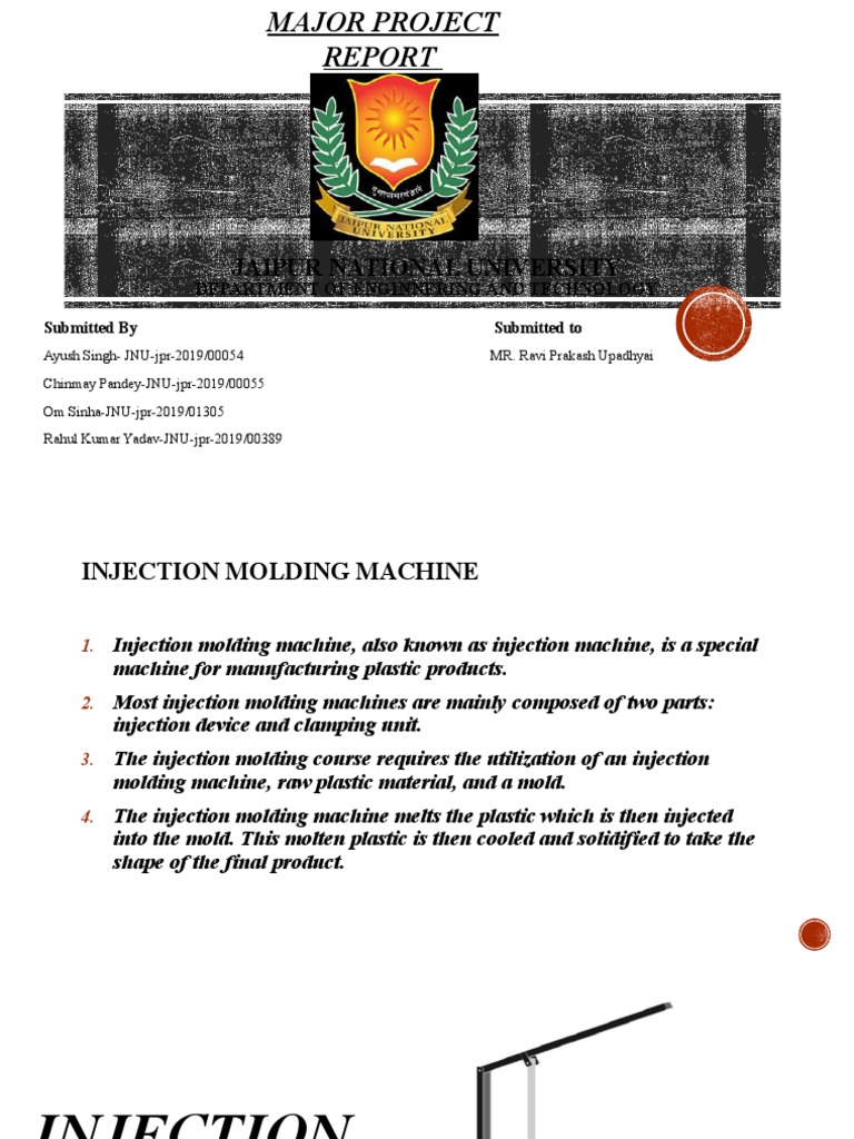 Injection Molding Major Report PDF Plastic Recycling