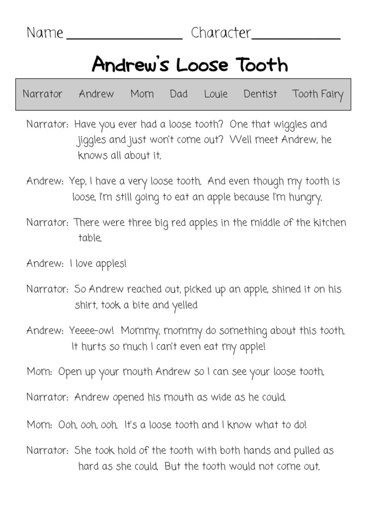 Andrews Loose Tooth 2 | PDF