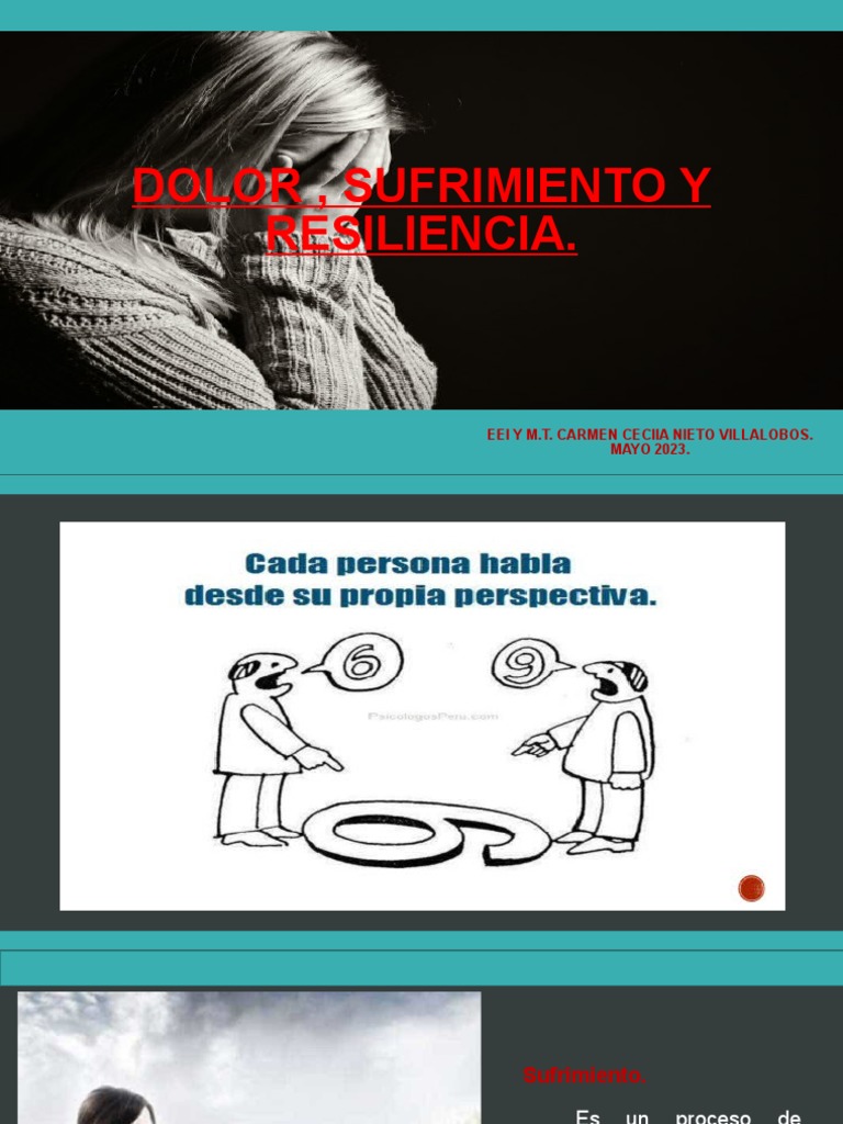 Dolor Sufrimiento Y Resiliencia Pdf Sufrimiento Resiliencia