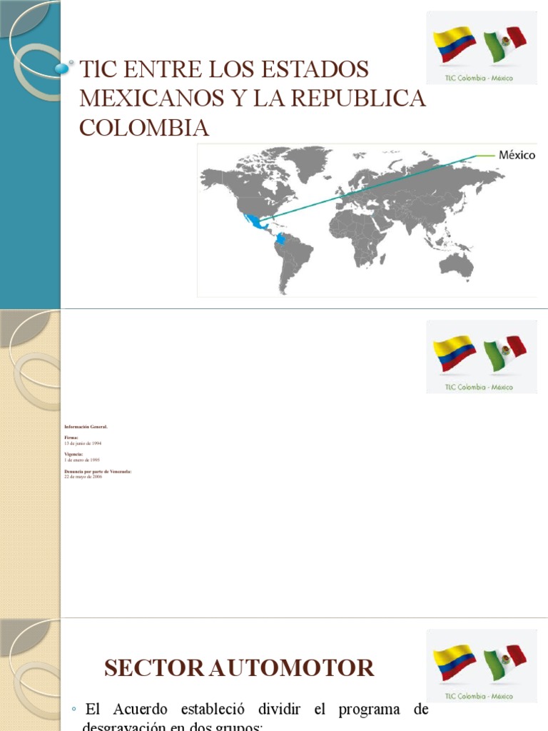 TLC Mexico Colombia | PDF | Tratado de Libre Comercio Norteamericano | Comercio