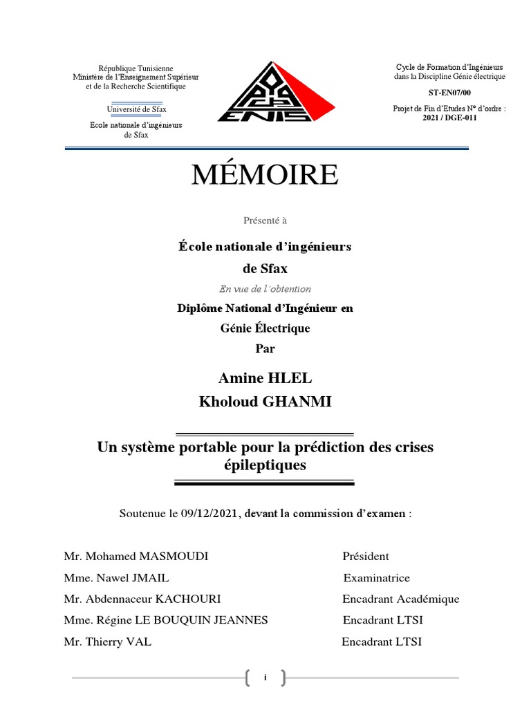 Mémoire: Amine HLEL Kholoud GHANMI | PDF | Internet des objets | Sang