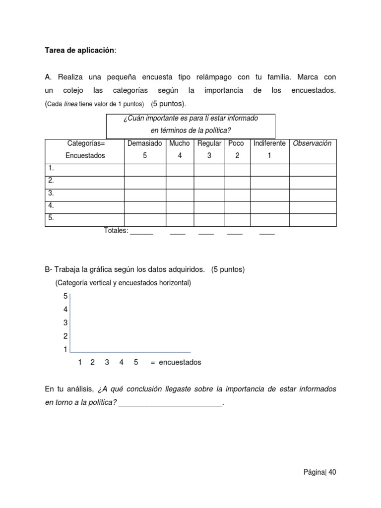 Encuesta Familiar sobre Política y Su Importancia | PDF