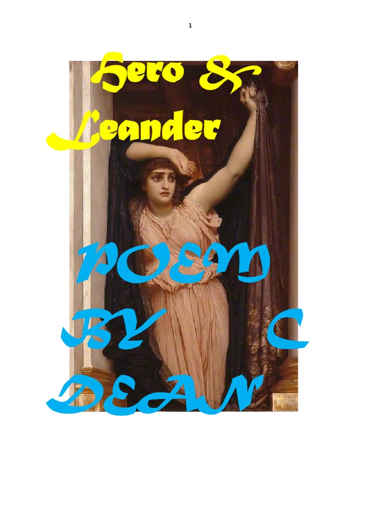 Hero and Leander Elizabethan Sonnet Cycle Sequence Erotic Poetry | Download Free PDF | Ovid