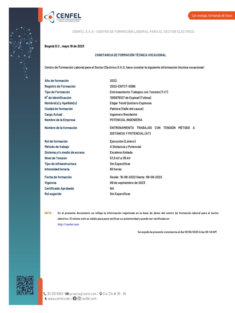 Const Form Tec Voc 2022-Entct-0086 | PDF