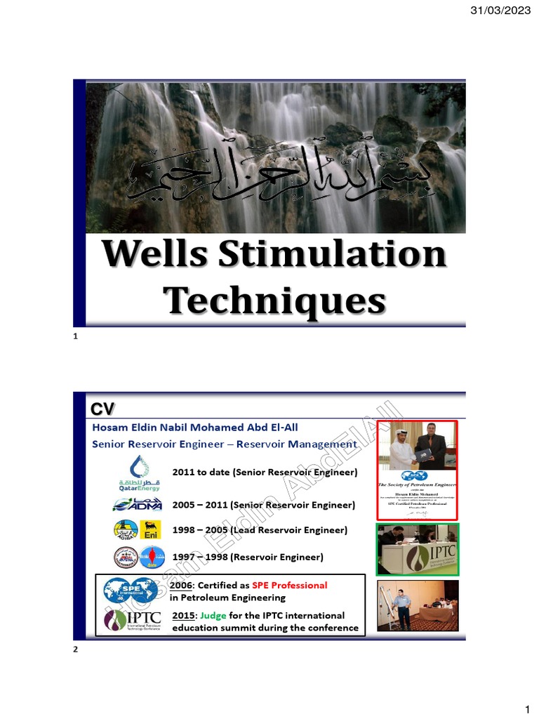 Well Stimulation Techniques | PDF | Casing (Borehole) | Porosity