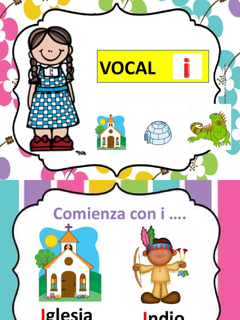 Vocal I: Actividades para Niños | PDF | Estudios de idiomas extranjeros ...