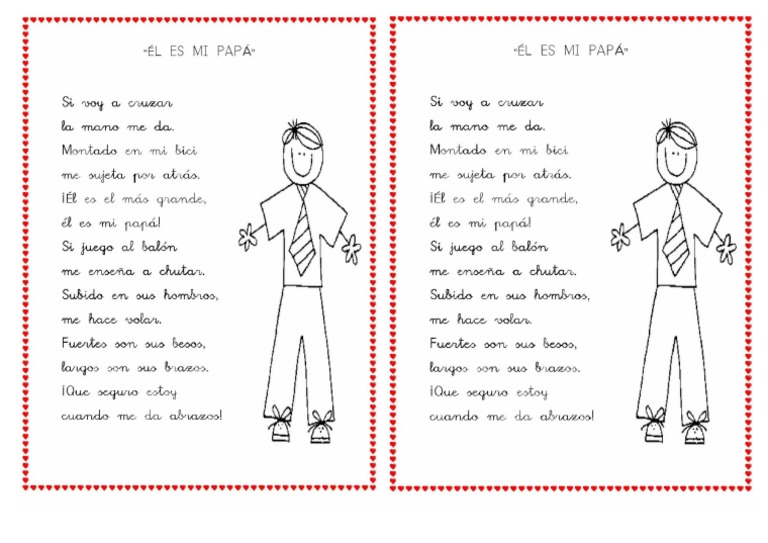 Poesia El Es Mi Papá | PDF