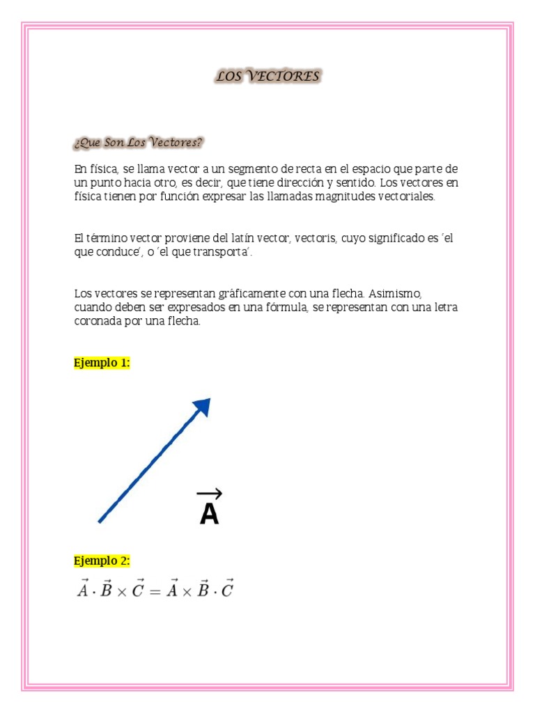 Fisica 1 Los Vectores | PDF | Vector Euclidiano | Física Fisica 1 Los Vectores | PDF | Vector Euclidiano | Física