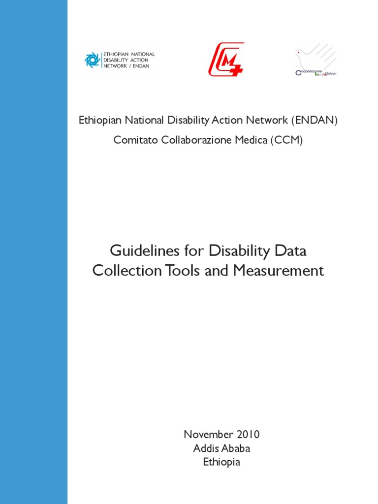 Guidelines For Disability Data Collection Tools and Measurement | PDF ...