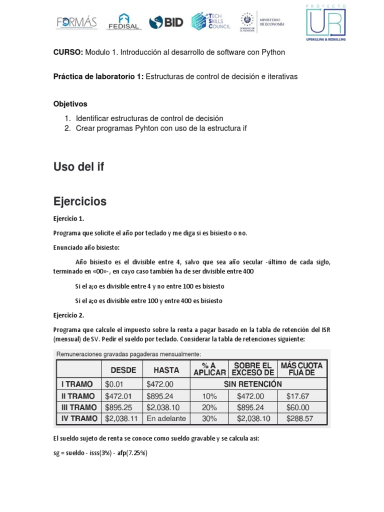 Guia 1 Python | PDF | Negocios