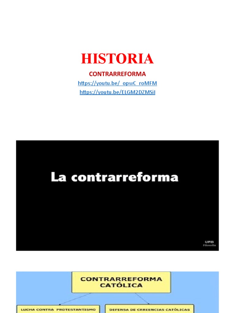 La Contrarreforma y el Concilio de Trento | PDF