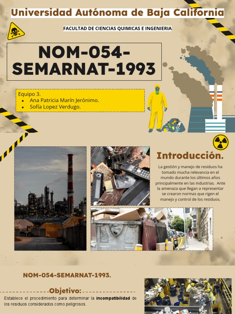 Expo Ambiental NOM-054 | PDF | Residuos | Rieles