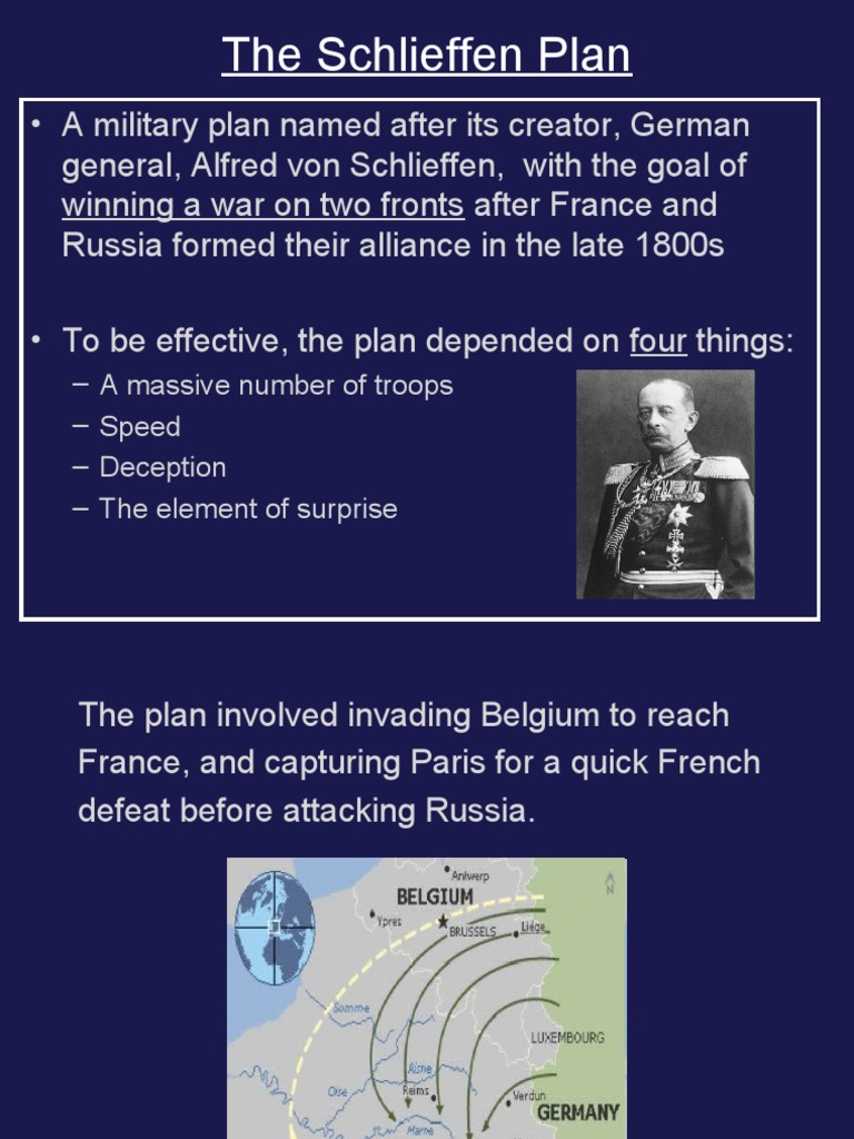Schlieffen Plan - Note | PDF | World War I | Military Of Germany