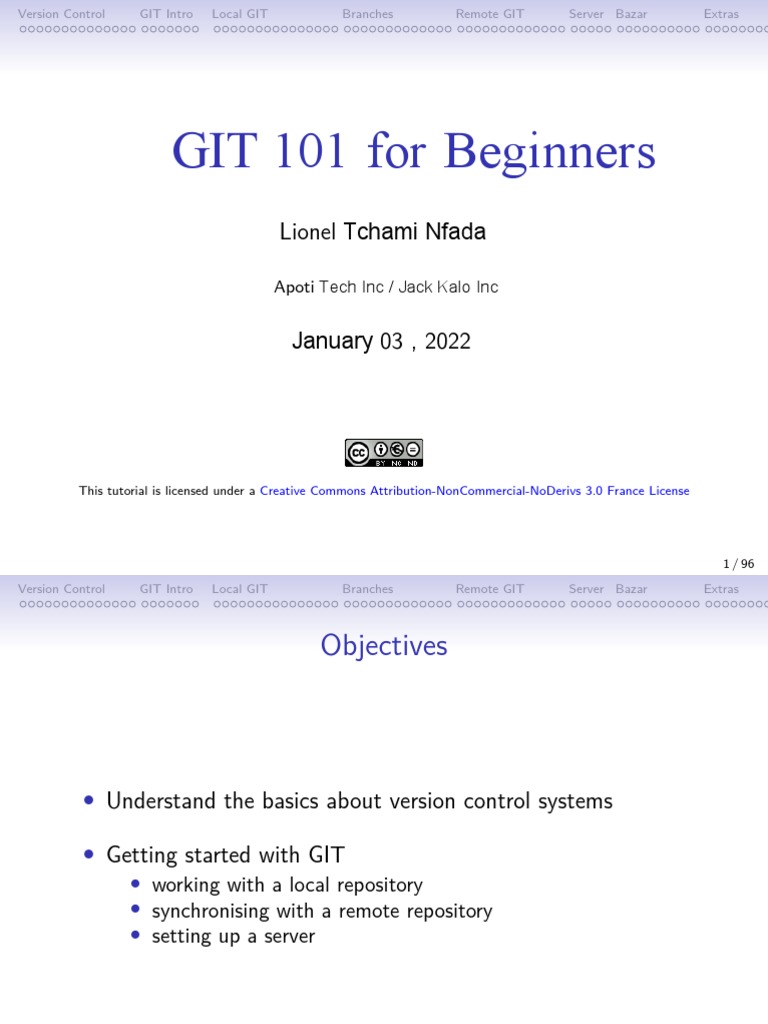 Git 101 | PDF | Version Control | Information Technology Git 101 | PDF | Version Control | Information Technology