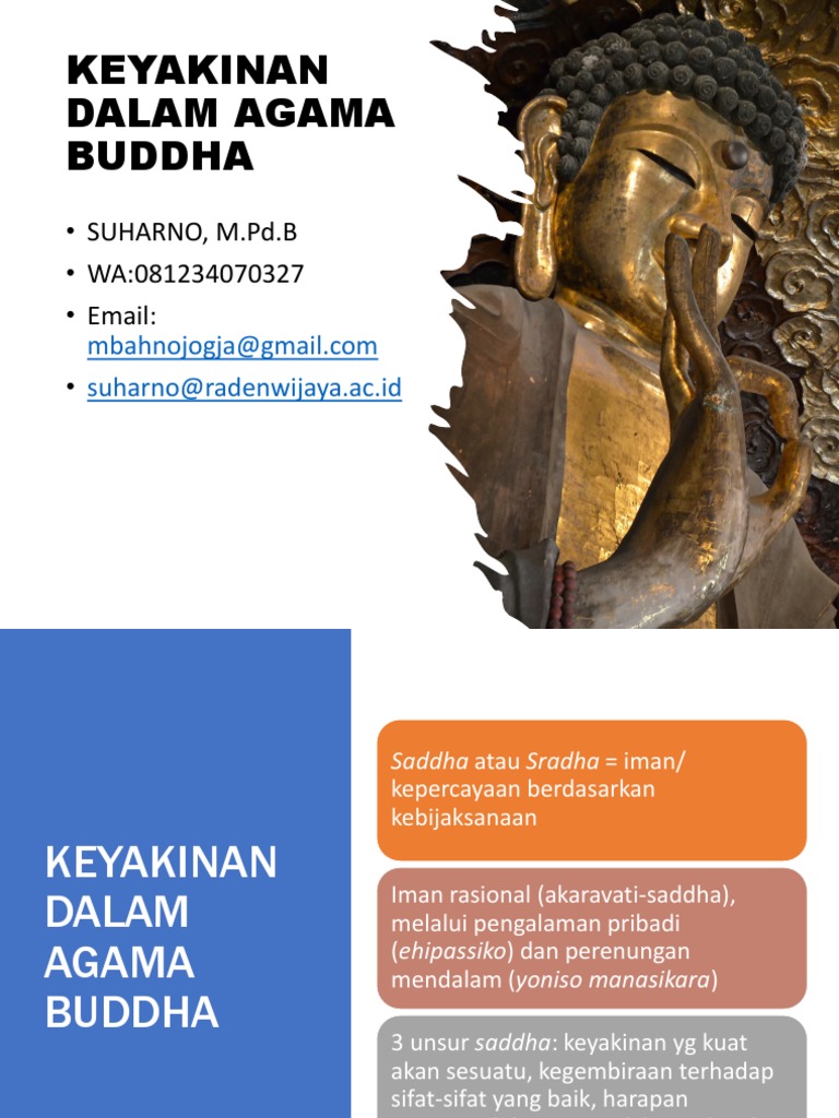 KEYAKINAN AGAMA BUDDHA, TRI RATNA Dan TISARANA | PDF