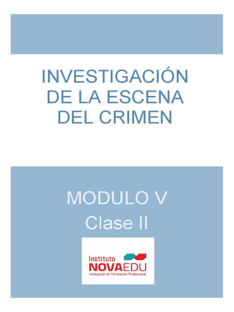 Investigación de La Escena Del Crimen | PDF | Escritura | Ritmo