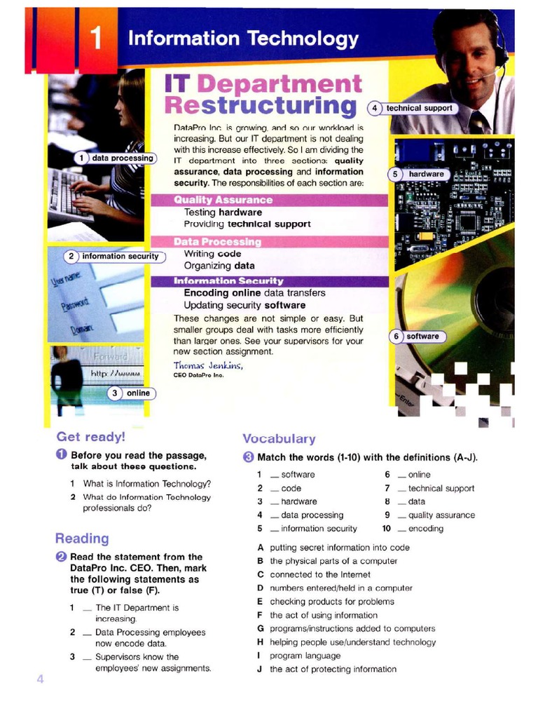 IT Department Restructuring | PDF