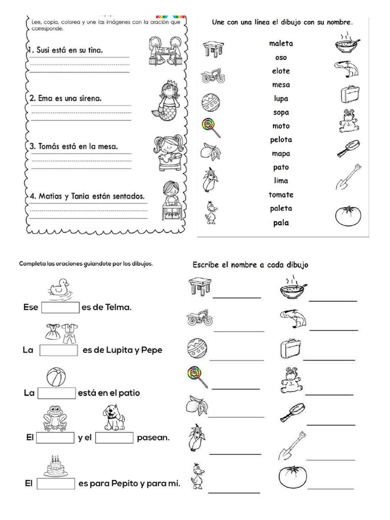 Actividades Lectoescritura | PDF