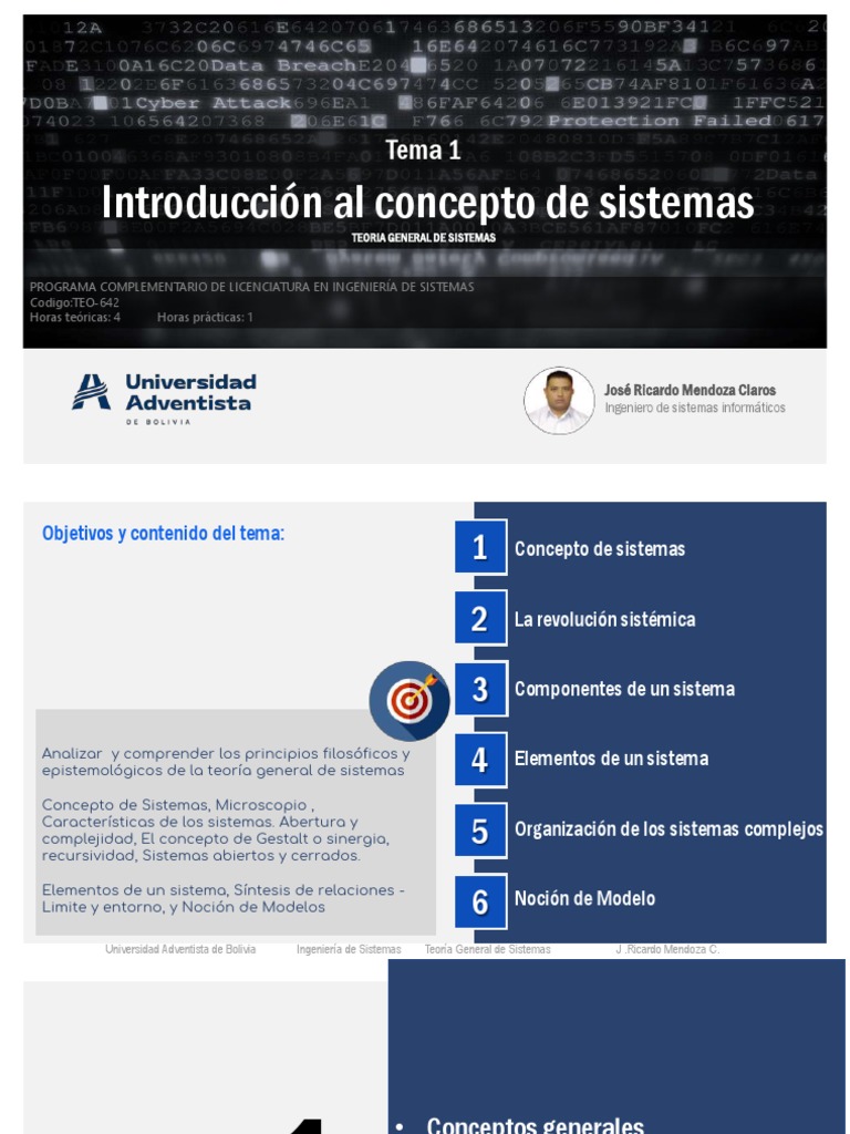 Introducción a Sistemas Complejos | PDF | Sistema | Teoría de sistemas