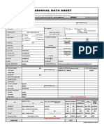 PERSONAL DATA SHEET PDS Editable | PDF | Government