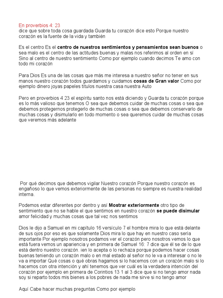 Como Esta Tu Corazon | PDF | Amor