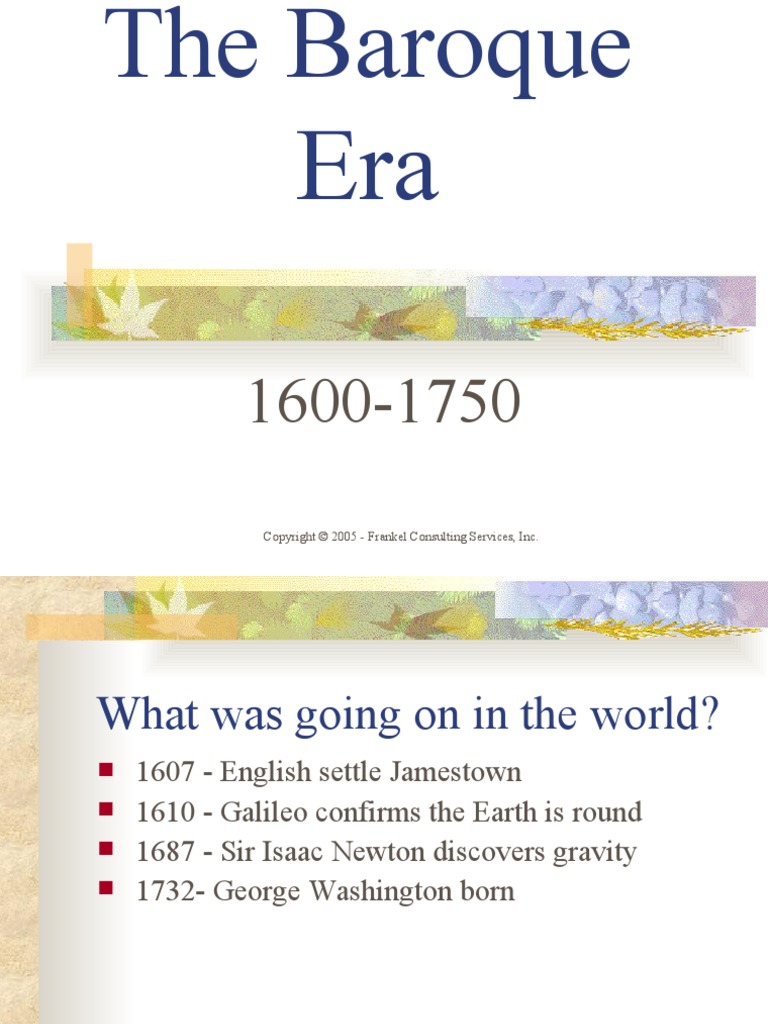 Baroque Period Powerpoint | PDF