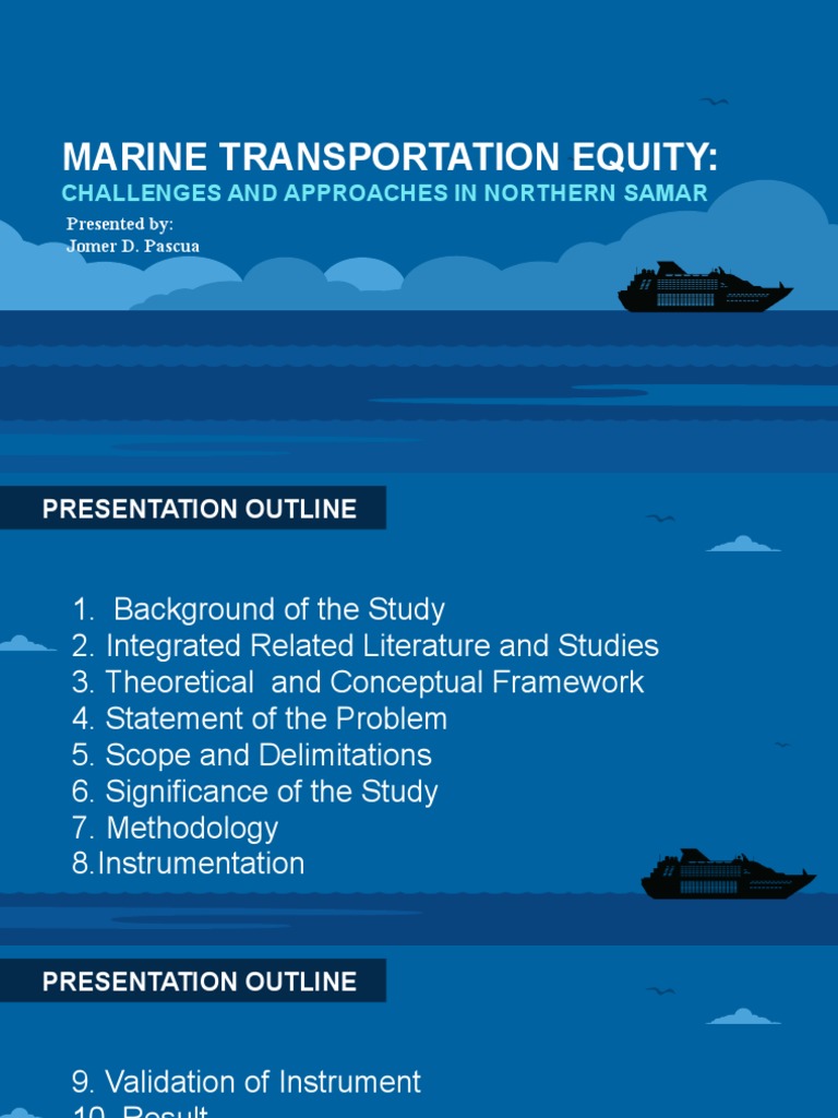 Presentation Marine Transportation Equity Challenges and Approaches in ...